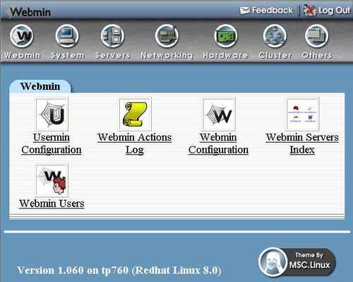GUIでLinuxの各種設定を行えるWebminのインストールと設定